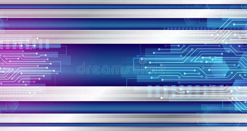 Futuristic Design for Presentation. Hi-tech Computer Digital Technology ...