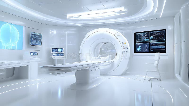 Futuristic Diagnostic Center with Premium MRI Equipment Stock Photo ...