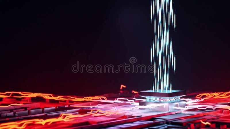 Futuristic Diagram Depicting Data Transmission with EyeCatching Light ...