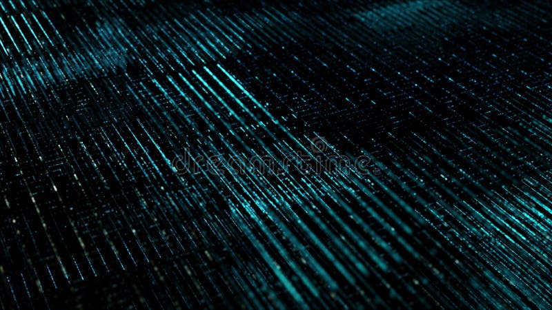 Futuristic Digital Abstract Matrix Particles Grid Stock Illustration ...