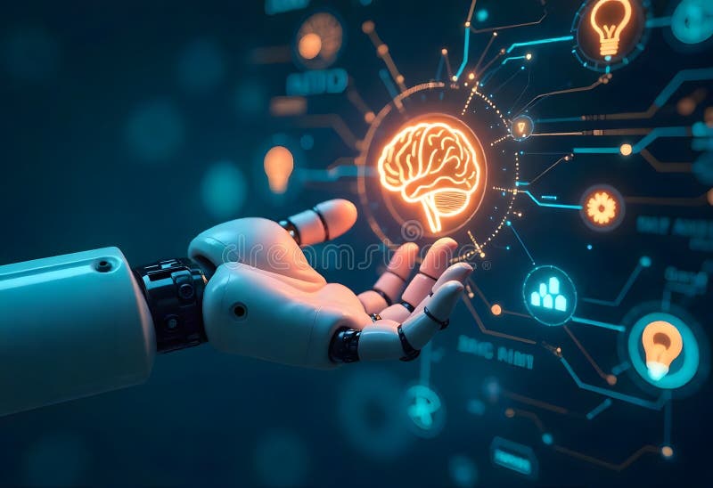 A Futuristic Digital Art Composition Showcasing the Theme of Artificial ...