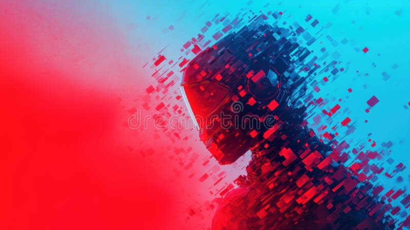 Futuristic Digital Art Representation of a Robotic Figure with AI ...