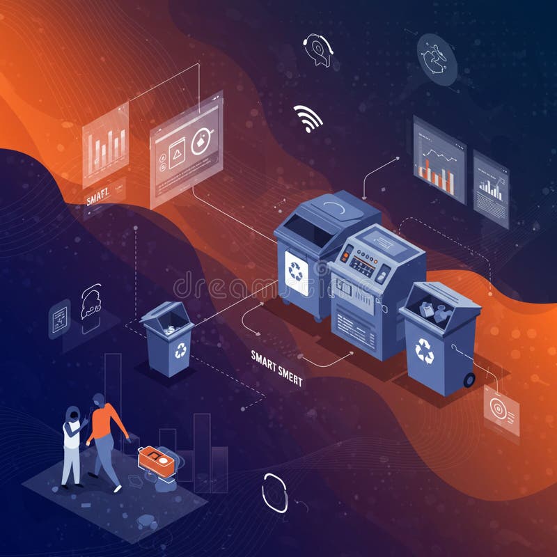 Smart Waste Management Stock Illustrations – 3,240 Smart Waste ...