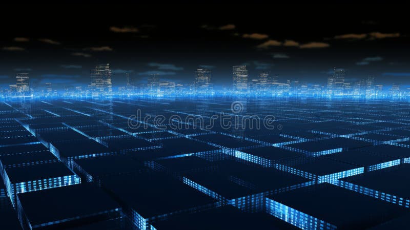 Futuristic Digital Backdrop for Advanced Technological Operations and ...