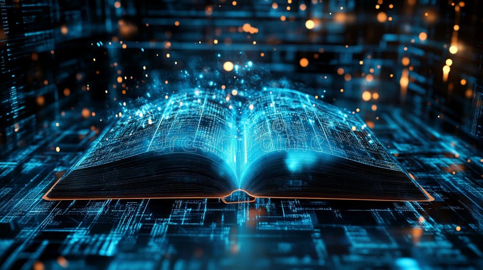 Futuristic Digital Book: Modern E-learning Interface Design Ui Ux Ebook ...