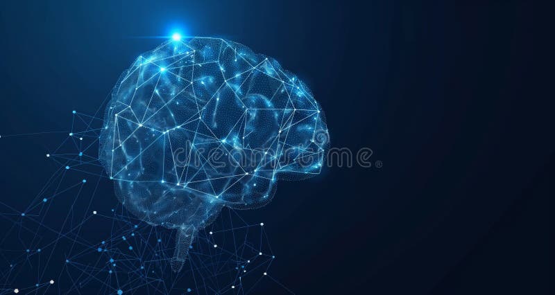 Futuristic Digital Brain Network AI Concept with Advanced Technologies ...