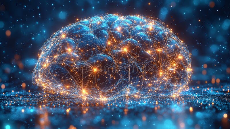 Futuristic Digital Brain with Neural Connections - Artificial ...