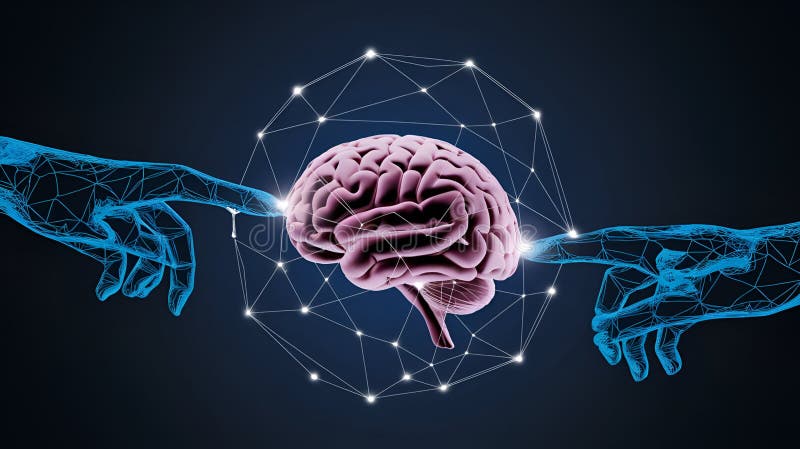 Futuristic Digital Brain with Neural Network Representing the Synergy ...