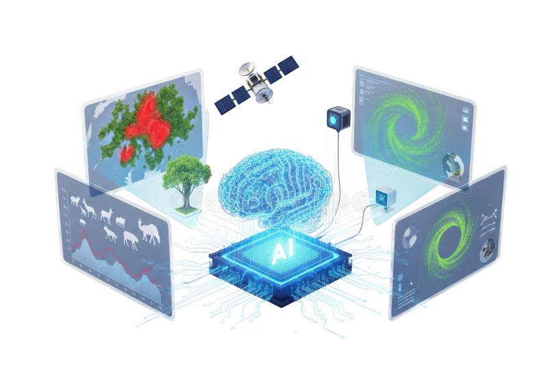 Visualization Brain Symbol Integration Stock Illustrations – 132 ...