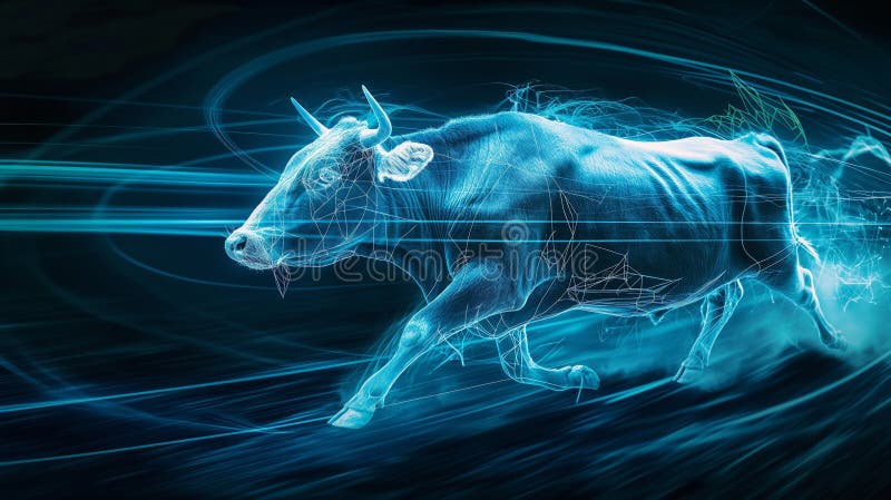 Futuristic Digital Grid with Glowing Nodes Stock Image - Image of ...
