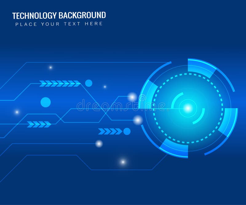 Futuristic Digital Business Background Technology Circle Technology ...