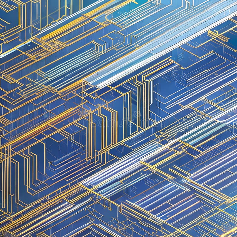 A Futuristic Digital Texture with Neon Grids and Glowing Lines ...