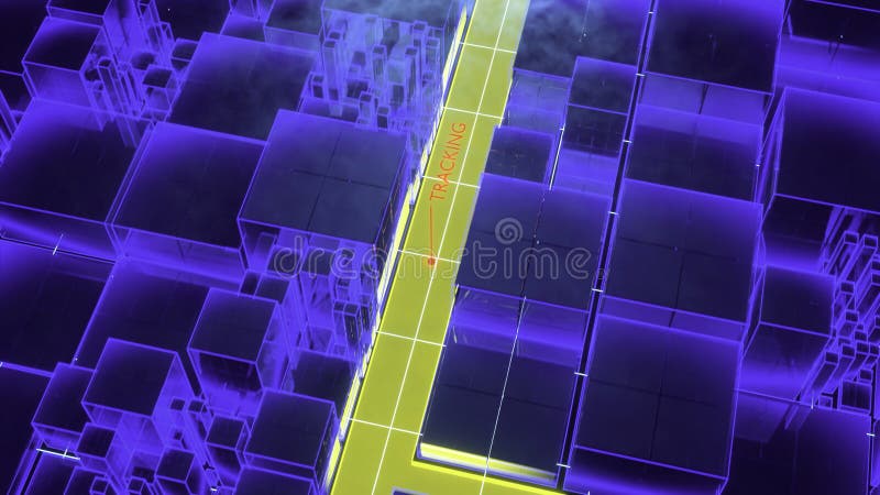 Futuristic Digital City Map Layout with Satellite GPS Coordinate ...