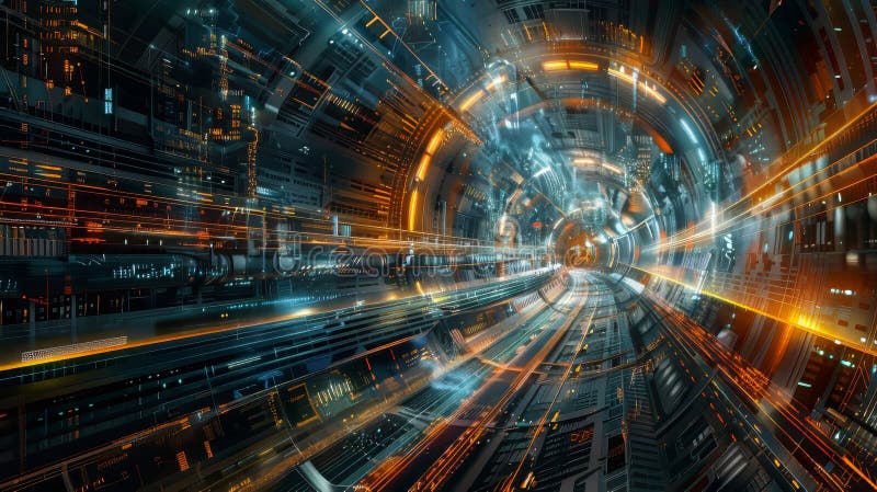 Futuristic Digital Collage Depicting the Evolution of Technology and ...