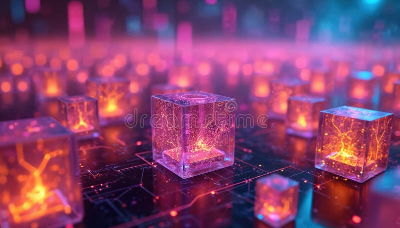 Cyberspace Digital Background Illustration Stock Illustrations ...