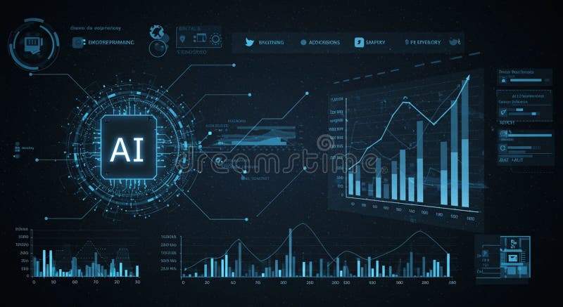 Futuristic Digital Data Emblem Stock Illustrations – 2,246 Futuristic ...