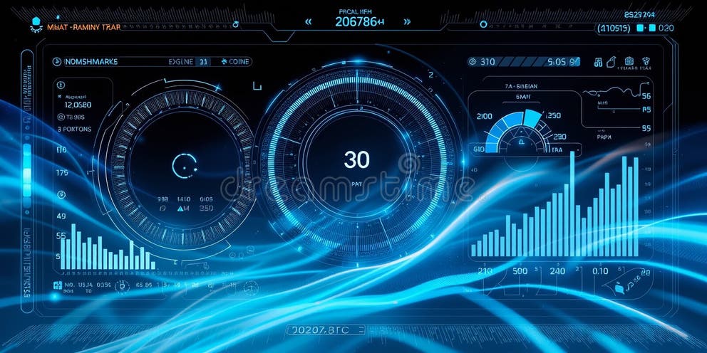 Futuristic Digital Dashboard Design Concept for 2069 Intuitive Interface Enhanced Visualizations ...