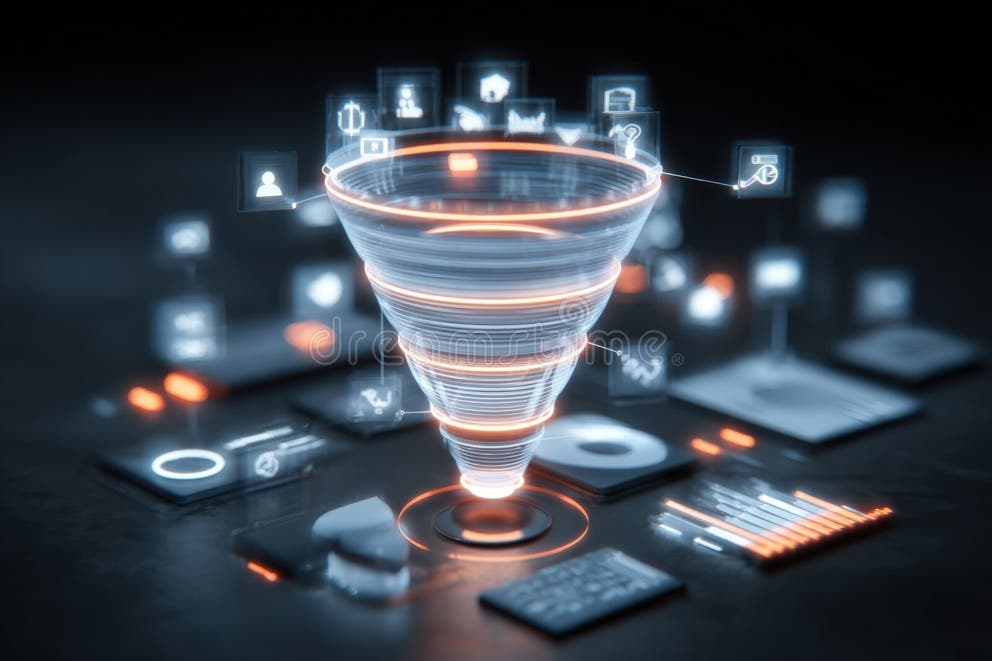 Generative AI Futuristic Digital Technology Concept with Holographic ...