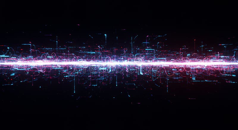 Futuristic Digital Data Stream: Abstract Neon Cyberpunk Background ... Futuristic Digital Data Stream: Abstract Neon Cyberpunk Background ...
