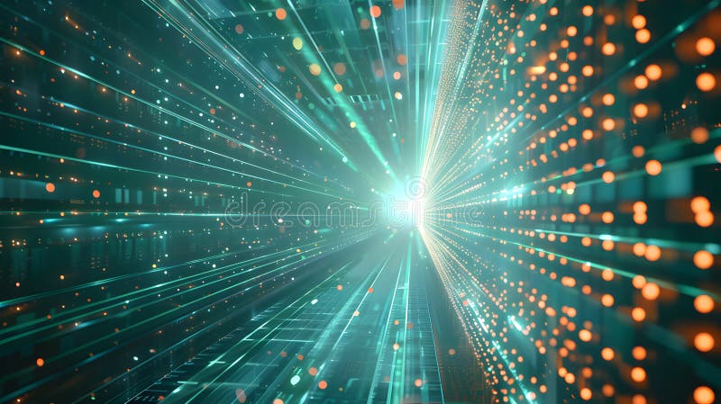 Futuristic Digital Data Stream with Neon Lights in Cyberspace Stock ... Futuristic Digital Data Stream with Neon Lights in Cyberspace Stock ...