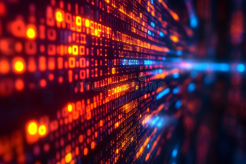 Futuristic Digital Data Stream for Technology and Innovation Design Generative AI Stock ...