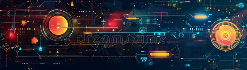 Futuristic Digital Design Featuring Vibrant Colors and Abstract ...