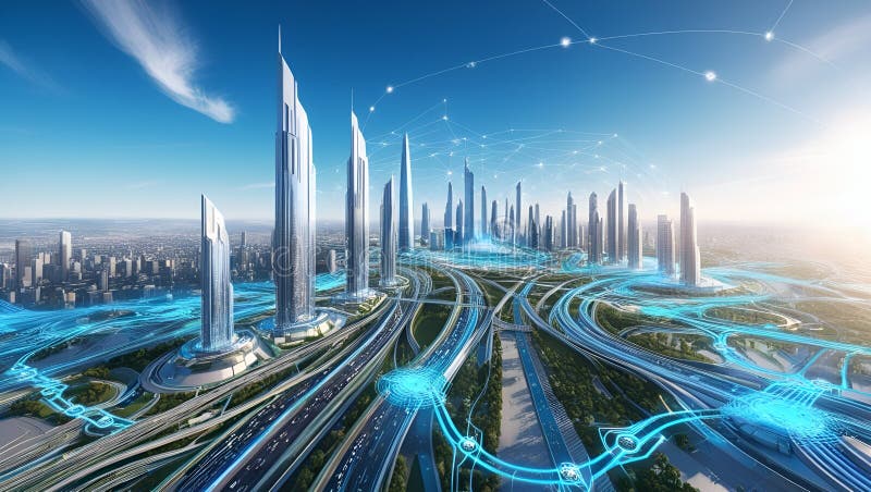 Futuristic Digital Design for Smart City and Technology in the Future ...