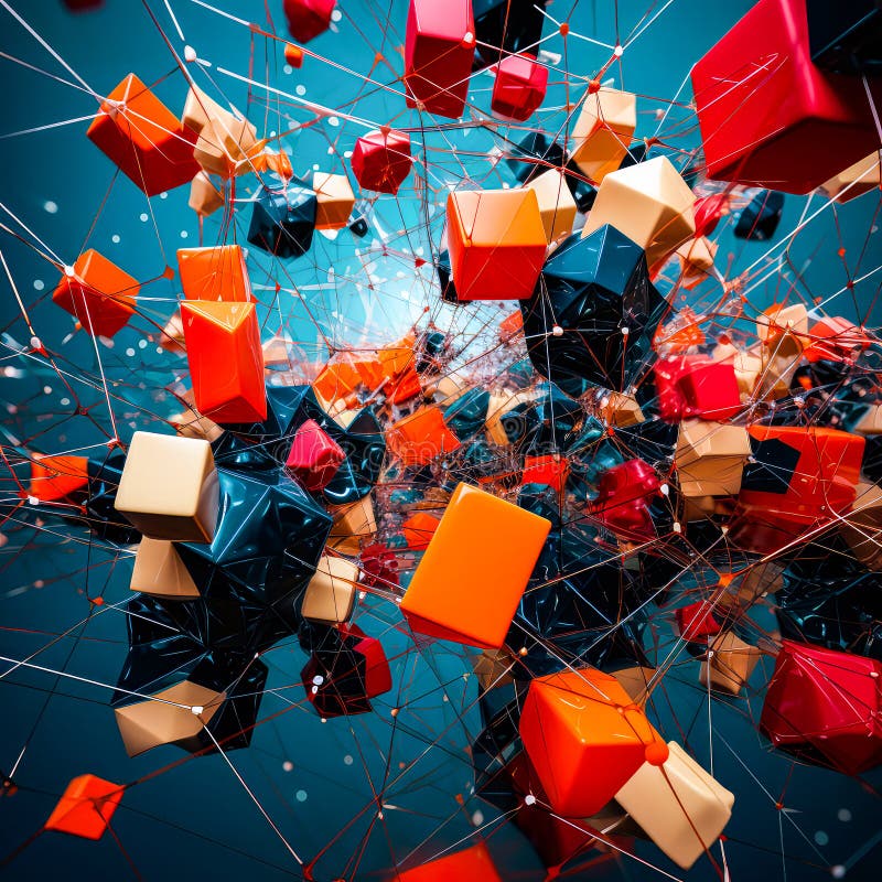 Modern Technology Backgrounds with a Geometric and Digital Design ...