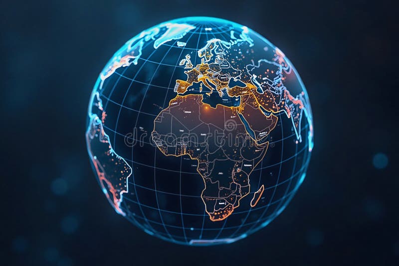 Futuristic Digital Earth Globe Stock Illustrations – 46,853 Futuristic ...