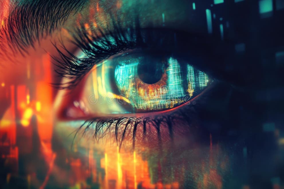 Futuristic Digital Eye Data Visualization Technology Innovation ...