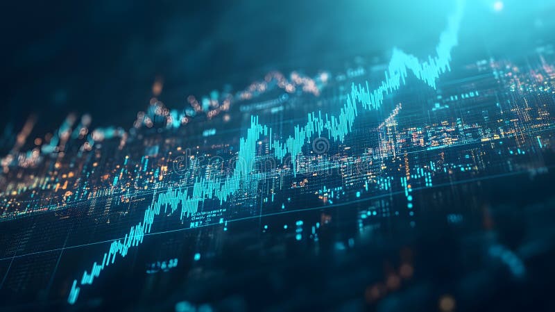 Digital Financial Data Visualization Stock Illustrations – 9,896 ...