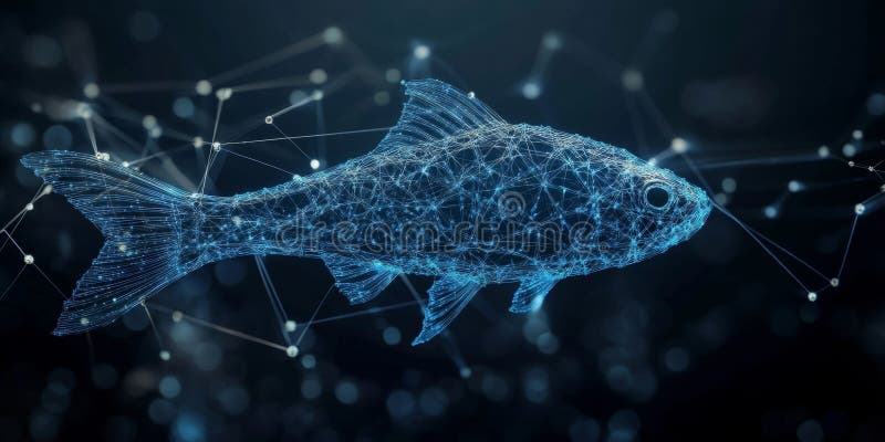 Digital fish logo stock vector. Illustration of oval - 231306727