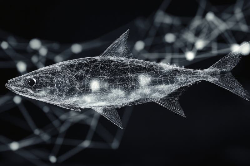 Digital fish logo stock vector. Illustration of oval - 231306727