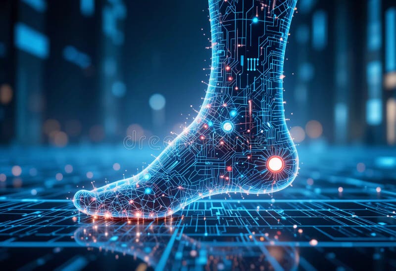 Digital Foot: a Futuristic Depiction of Technology Integrated into the ...