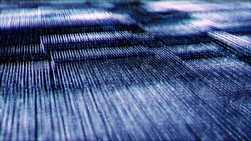 Futuristic Matrix Grid Particles in Cyber Space Background Stock ...