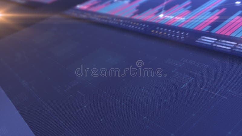 Futuristic Matrix Grid Particles in Cyber Space Background Stock ...