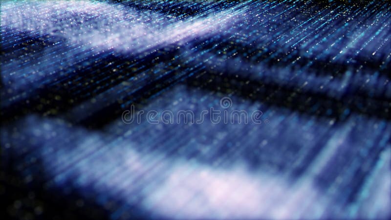 Futuristic Matrix Grid Particles in Cyber Space Background Stock ...