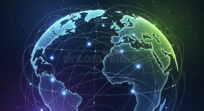 Luminous Digital Globe Stock Illustrations – 4,043 Luminous Digital ...