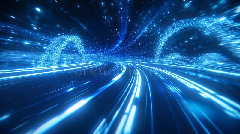 Futuristic Digital Highway stock photo. Image of digital - 322501204