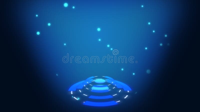 Futuristic Digital Hud Background Animation with Some Particles Going ...