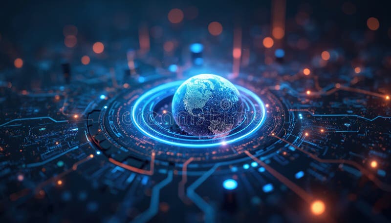 Tech Globe Graphic Stock Illustrations – 38,213 Tech Globe Graphic ...