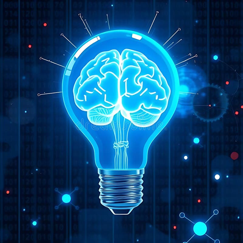 Abstract Digital Artwork of Intelligence and Future AI Concepts Stock ...