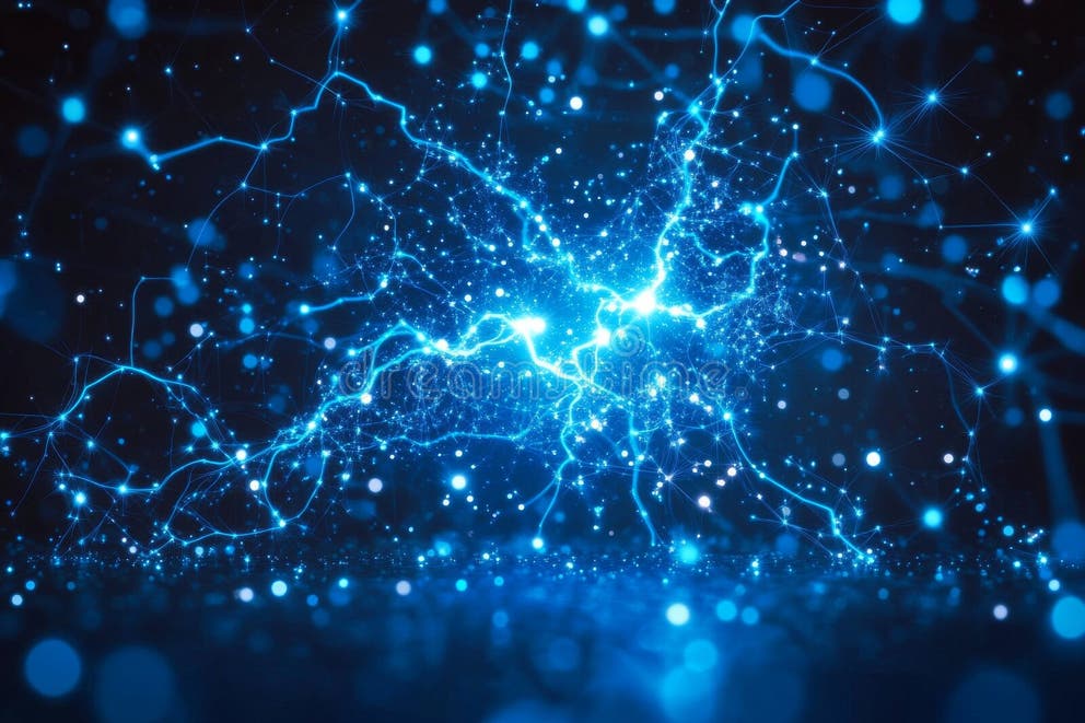 A Futuristic Digital Illustration Featuring a Three-dimensional ...