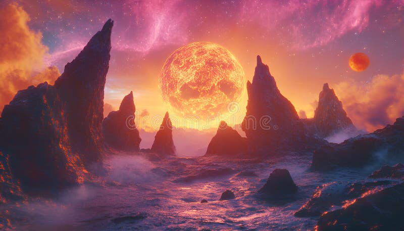 Futuristic Digital Illustrations of Science Fiction Concepts Featuring ...