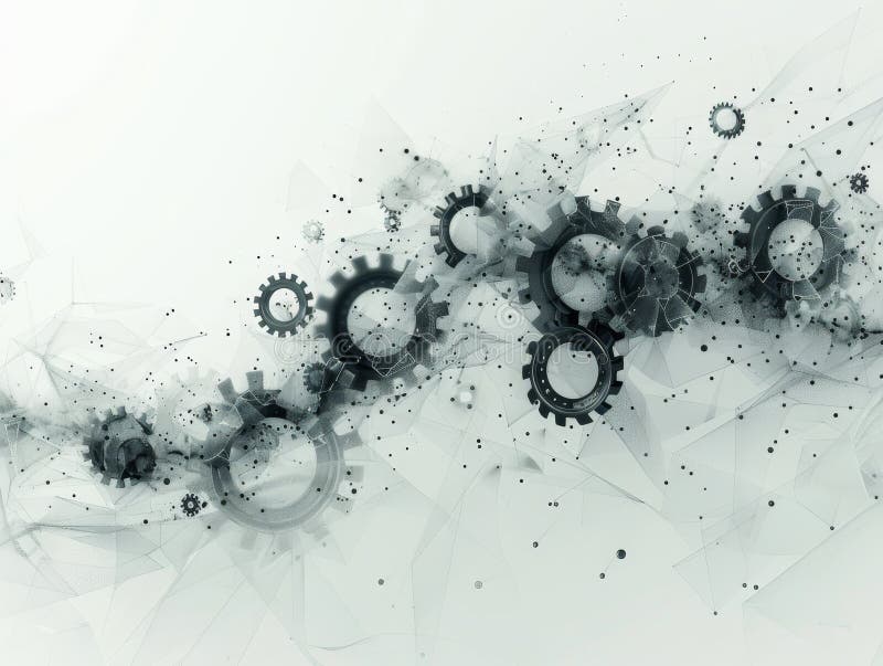 Futuristic Digital Innovation - Abstract White Background with Gray ... Futuristic Digital Innovation - Abstract White Background with Gray ...