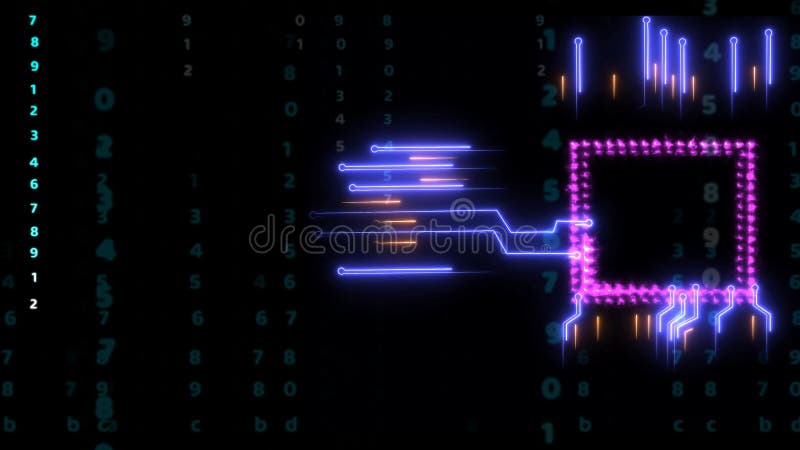 Moving in the 3D matrix. stock footage. Video of amazing - 238762942