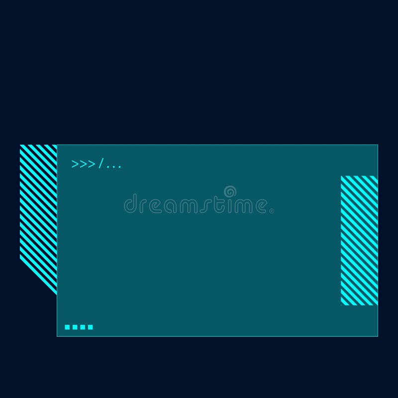 Futuristic Digital Interface. Abstract Tech UI Element, Modern Sci-fi ...