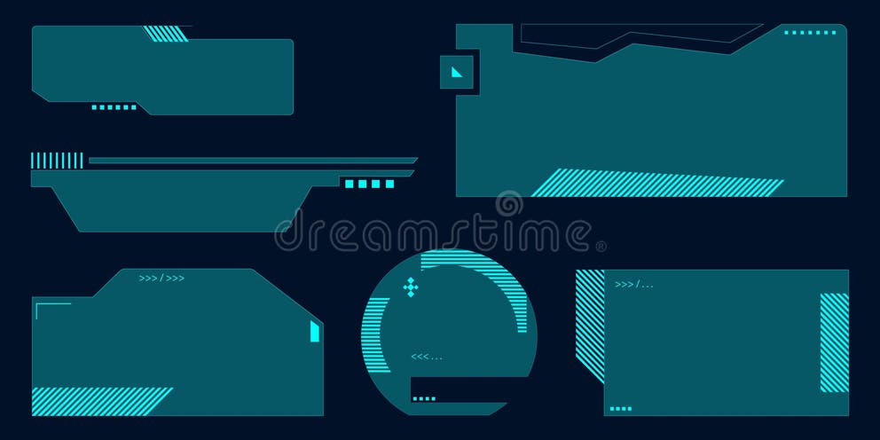 Hud Techno Panel Layout Stock Illustrations – 747 Hud Techno Panel ...