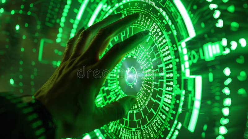 The Futuristic Digital Interface.AI Generated Image Stock Photo - Image of hologram, programming ...