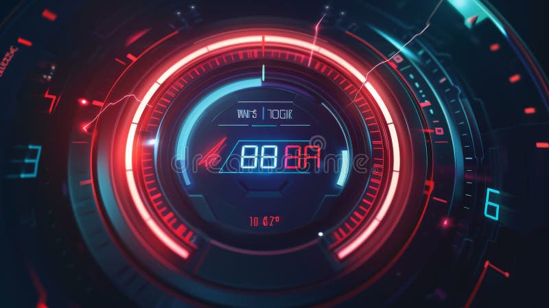 Futuristic Digital Interface.Next-Gen User Experience Stock ...